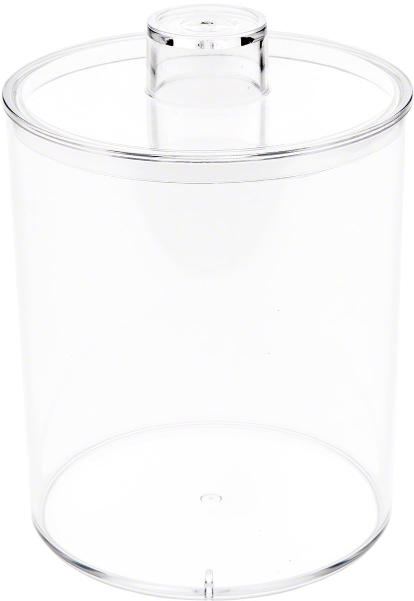 Pioneer Plastics Clear Round Plastic Container with Lid - Walmart.com ...