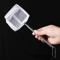 Aquarium Square Fish Net with Suction Cup Extendable Long Handle Fine ...