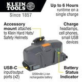 Free Shipping! Klein Tools Hard Hat Fan Modular Battery - Walmart.com ...