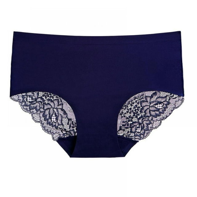 Womens Bikini Panties Soft Lace Cheeky No Panty Line Bikini Underwear