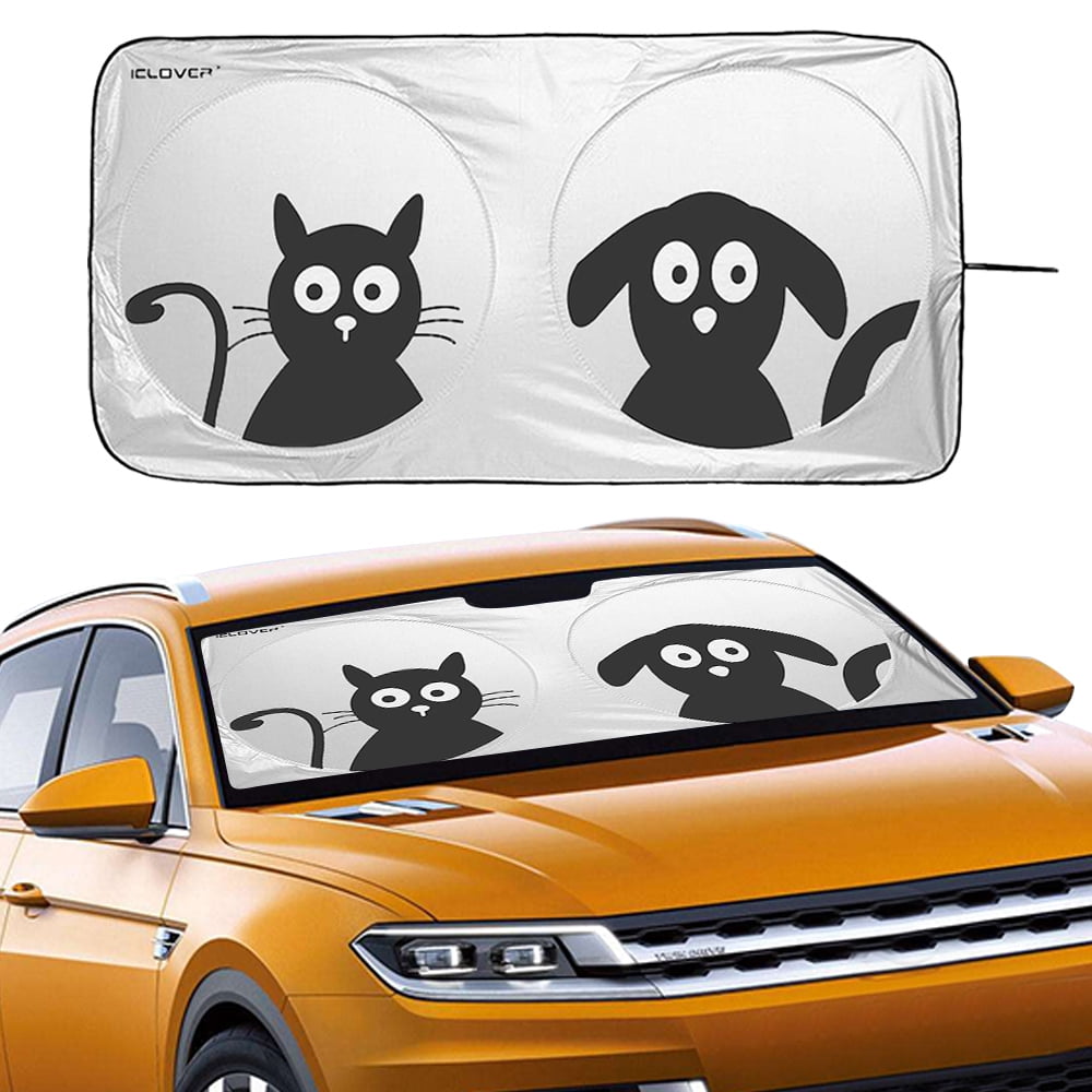 Homeya Car Windshield Sunshade Cover Visor, Foldable Front Window Sun ...