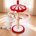 Carousel Interactive Cat Toys for Indoor Cats, 39" Tall Cat Scratching ...