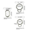 10Pcs Small Carabiner Spring Clip Metal Spring Clip For Bag Purse ...