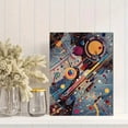 Abstract Geometric Composition Canvas Wall Art，Hotel Restaurant Decor ...