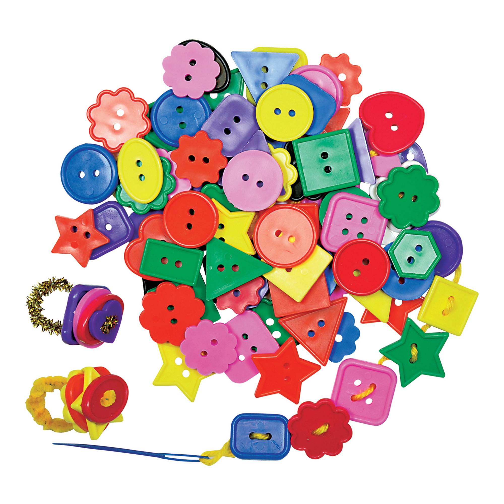 Roylco® Super Value Bright Buttons™, 2 lbs. - Walmart.com