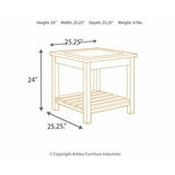 Ashley Furniture Signature Design - Veldar End Table - Vintage Style ...
