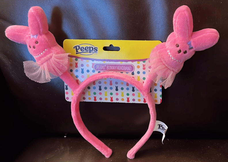 Peeps Easter Bunny Headband Pink Tulle Plush New With Tag - Walmart.com