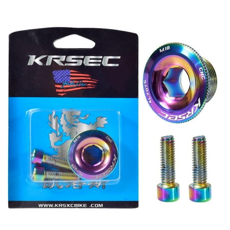 KRSE Crankset Screw M18/M20 Aluminum Alloy Hollow Bike Chain Wheel ...