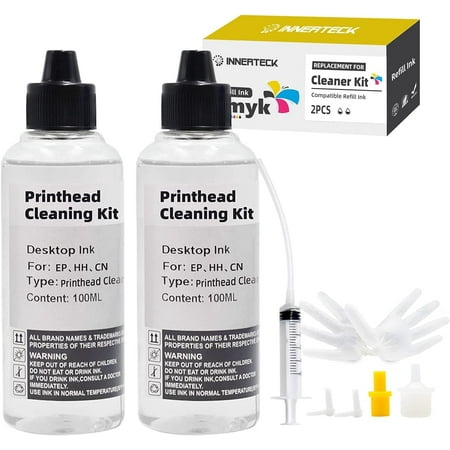 INNERTECK 100ml*2 Printhead Kit (Printhead Cleaner Kit) for EP HP ...
