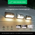 Mesh Linkable Series 4-Pack Solar SMD LED Security Wall Pack Light ...