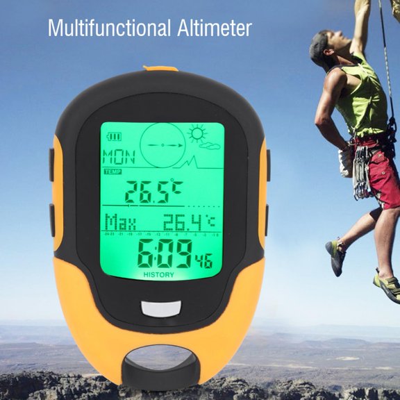 Sun Company Altimeter 202, Analog Altimeter and Barometer, Reads ...
