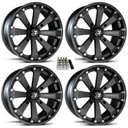 MSA M12 Diesel ATV Wheels/Rims Black 14" Honda Foreman Rancher SRA ...