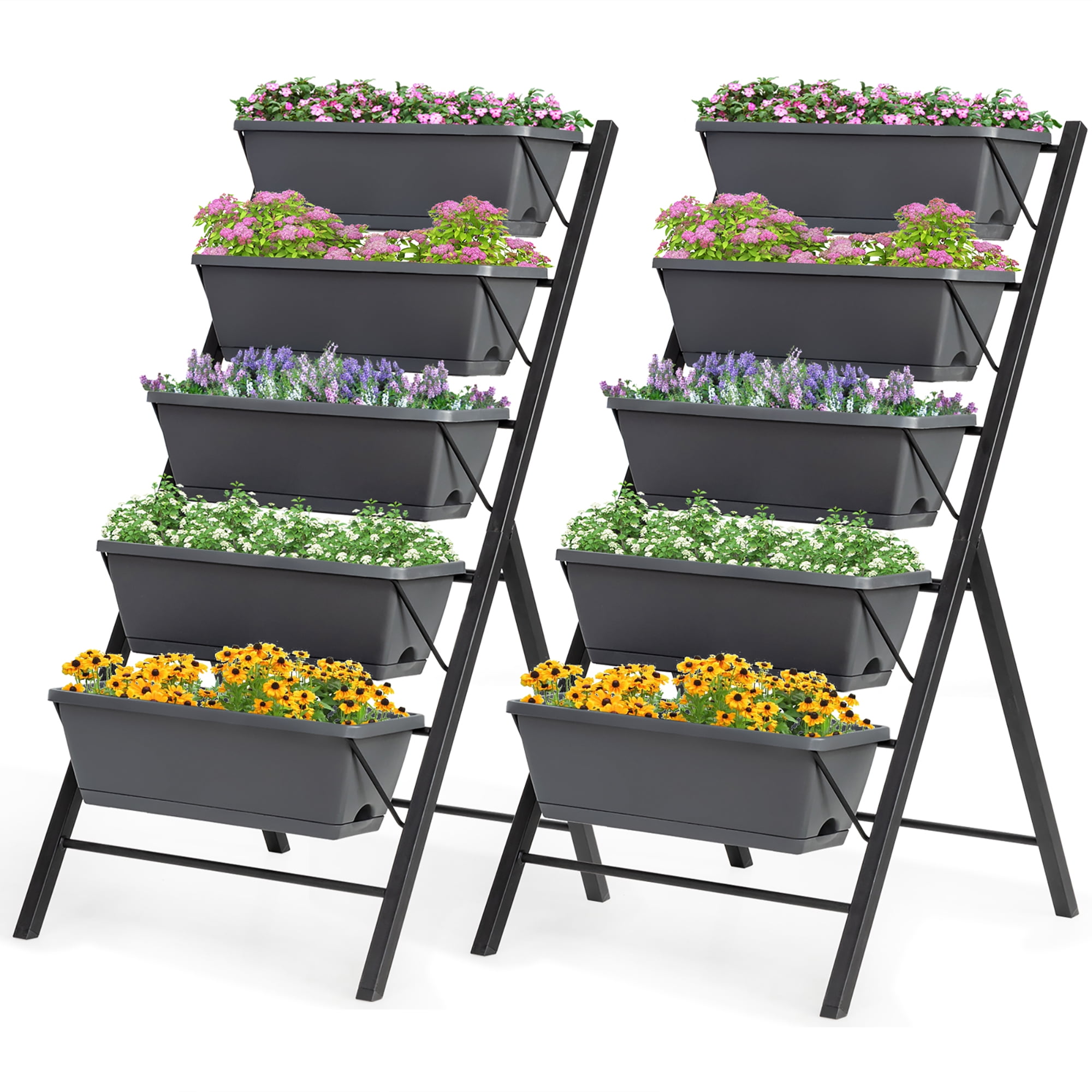 Click here for Costway Set Of 2 4 Ft Vertical Raised Garden Bed 5... prices