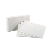 Ruled Index Cards, 5 x 8, White, 100/Pack - Walmart.com