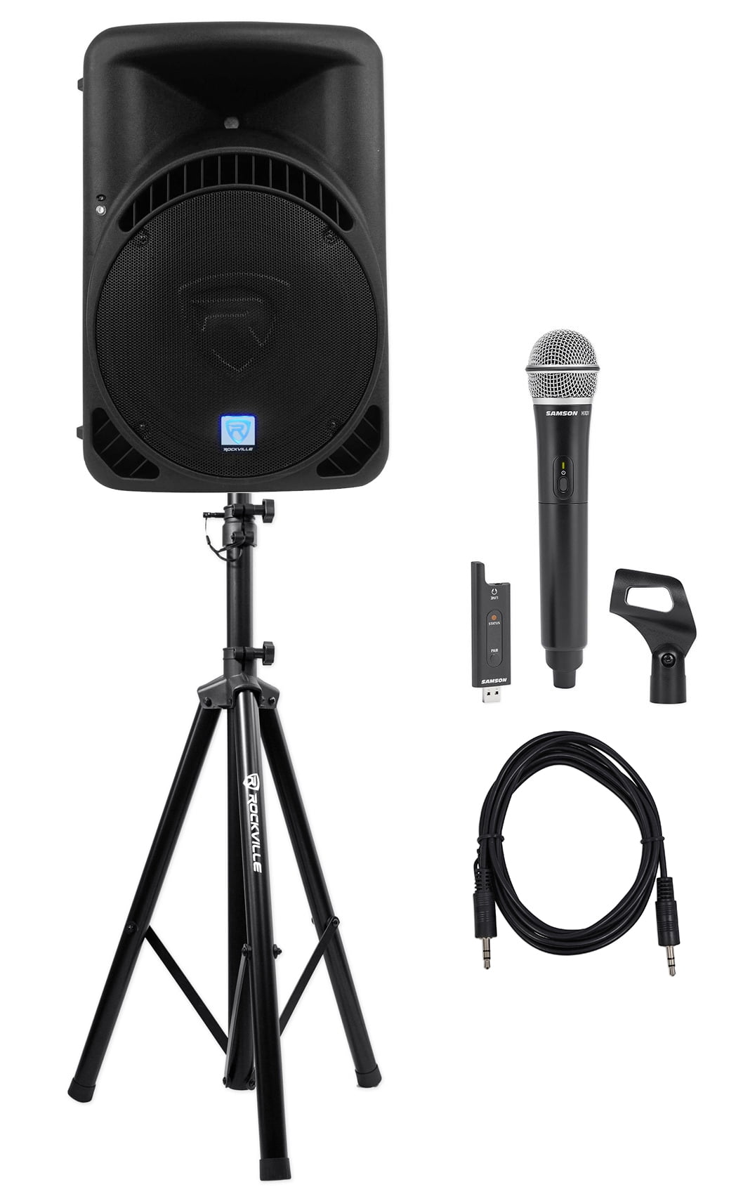 Rockville RPG15BT 15" Church/School Audio Visual Speaker System ...