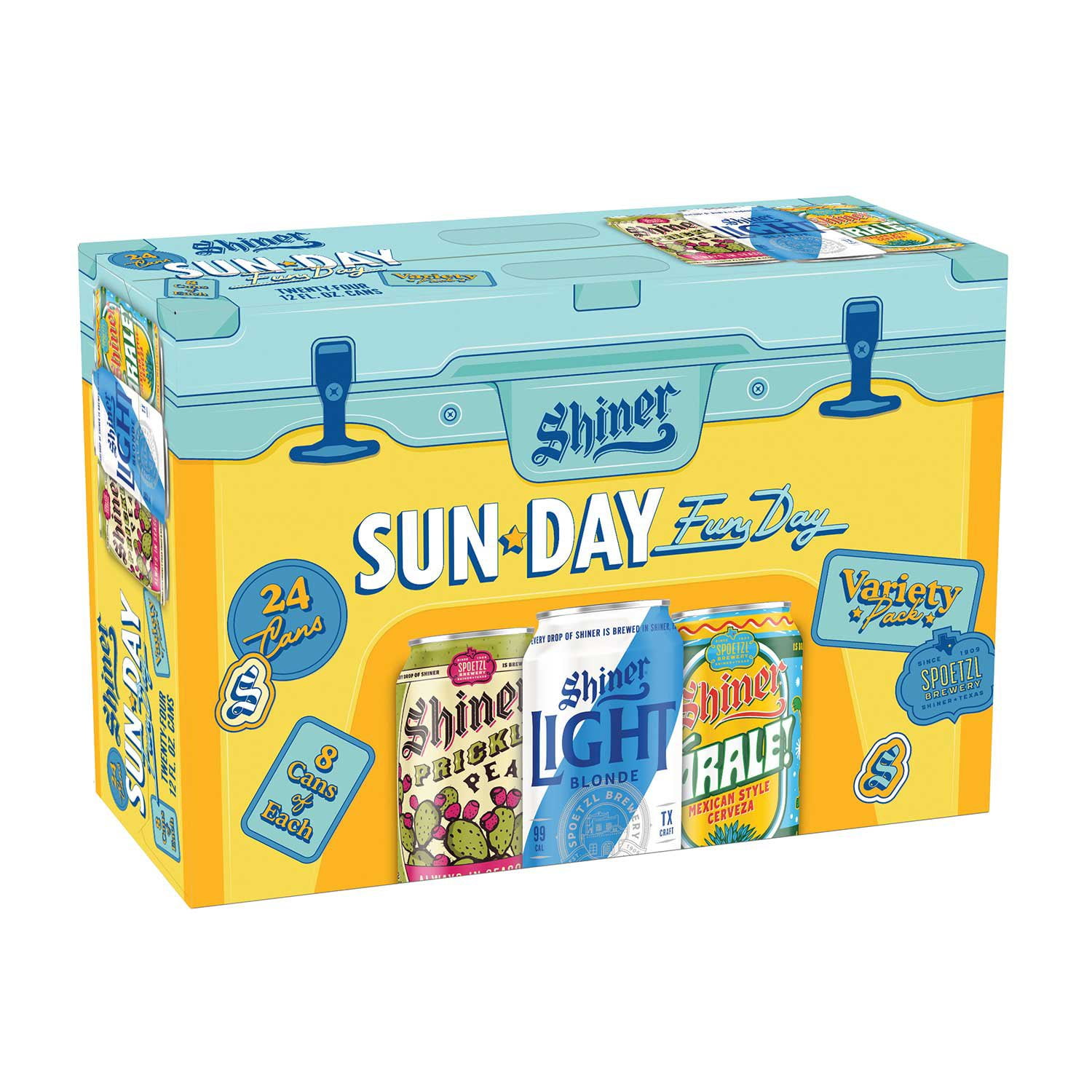 Shiner Sun Day Fun Day Beer Variety Pack, 12 fl. oz. can, 24 pk ...