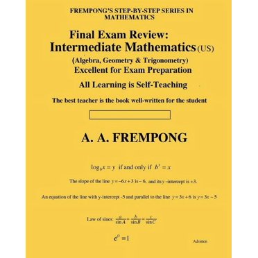 Final Exam Review: College Trigonometry - Walmart.com