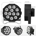 4-Pack RGBW LED Par Lights, Battery Powered, DMX/Sound Active, Remote ...
