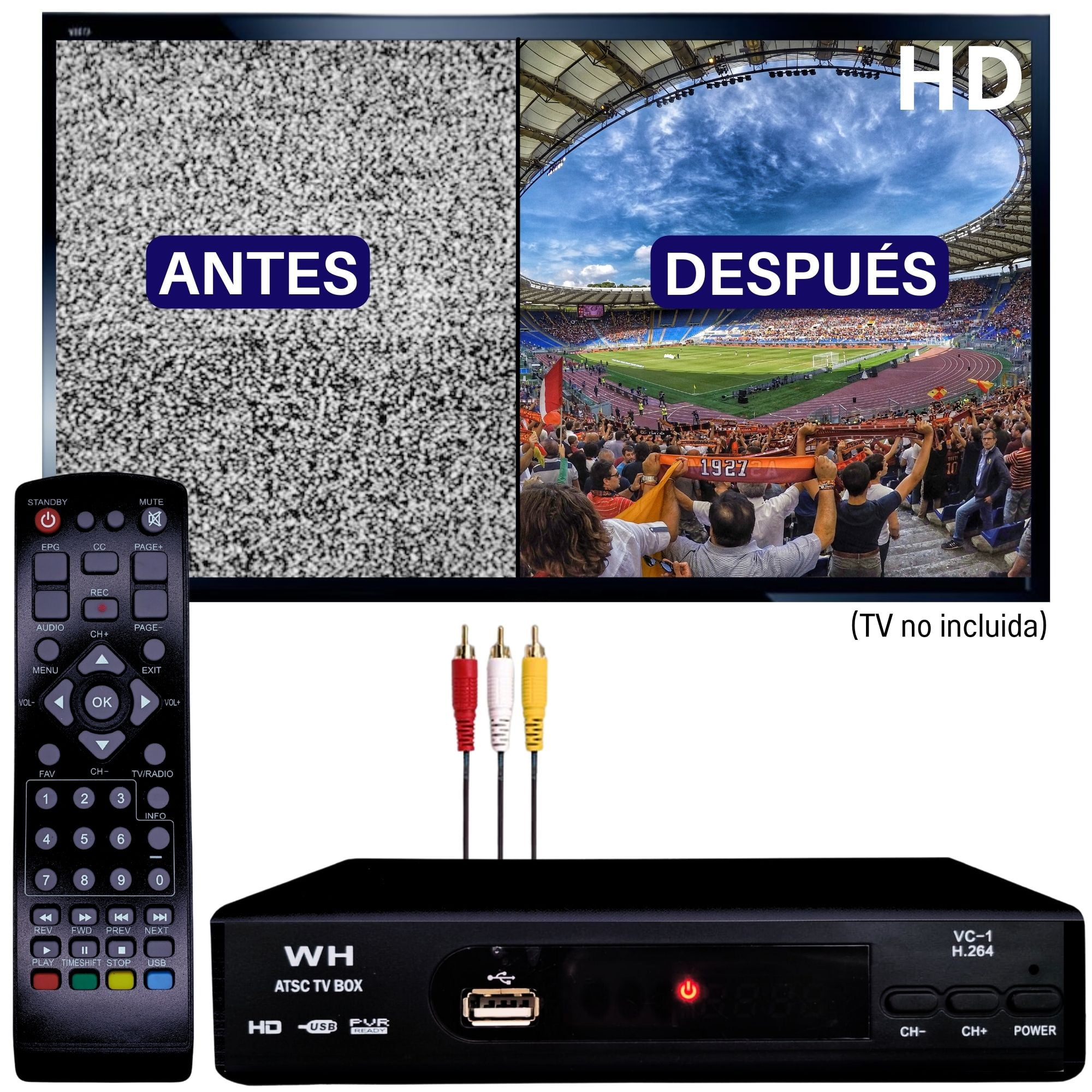 Decodificador TV DOSYU Convertidor Digital HDMI 1080p FULL HD | Bodega ...