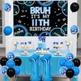 Bruh It's My 7th Birthday Decor Blue Bruh It's My 7th Birthday Backdrop ...