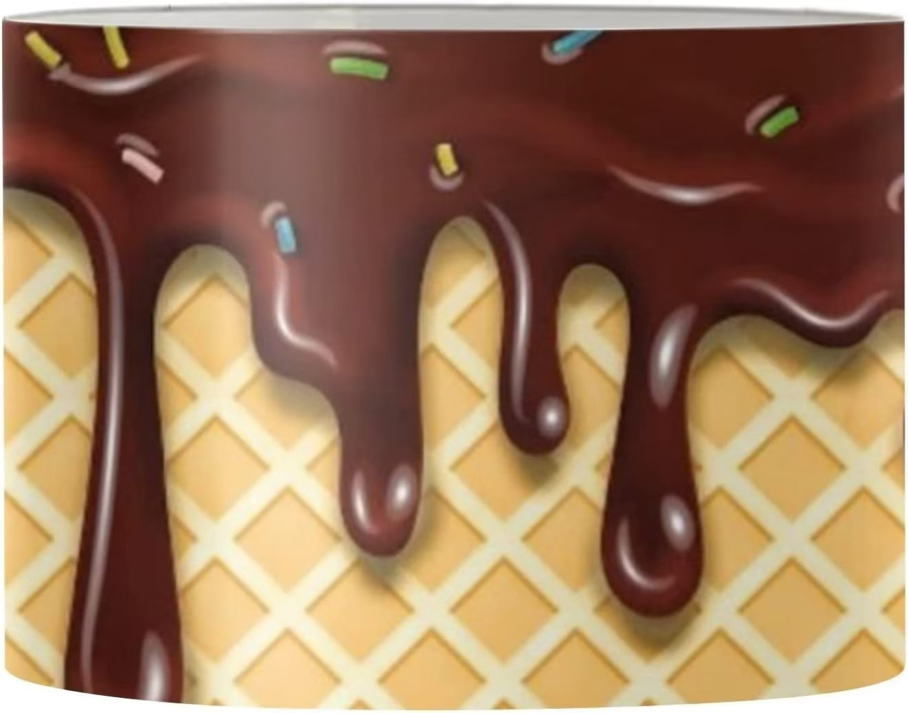 NETILGEN Melting Chocolate Classic Lampshade Farmhouse Lamp Shade, Hoop ...