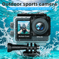 5K Dual Screen Action Camera Ultra HD 24MP WiFi Waterproof 30m Sports ...