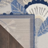 Nourison Aloha Indoor/Outdoor Floral Contemporary Blue/Grey 7' x 10 ...