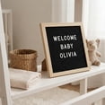 Crystal Lemon 10x10 Felt Letter Board with Changeable Letters, Wood ...