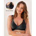 Deyllo Womens Wireless Non Padded Plus Size Full Coverage Minimizer