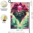 Autumn Garden Flag 12 x 18 Inch Double Sided Landscape Floating Island ...