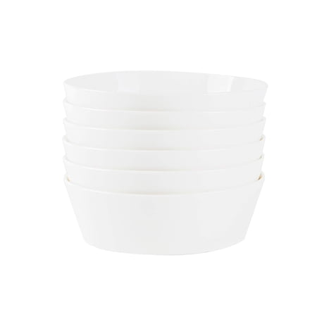 HomeVss, Bone China Cone Shape, Elegance White Bowl 18oz, Case of 6 ...