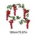 Fiaya Women 70.8 Inch Artificial Forsythia Garland in Red, Plastic ...
