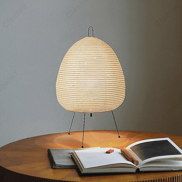 Japanese Design Akari Noguchi Table Lamp: Rice Paper Standing Lamp ...