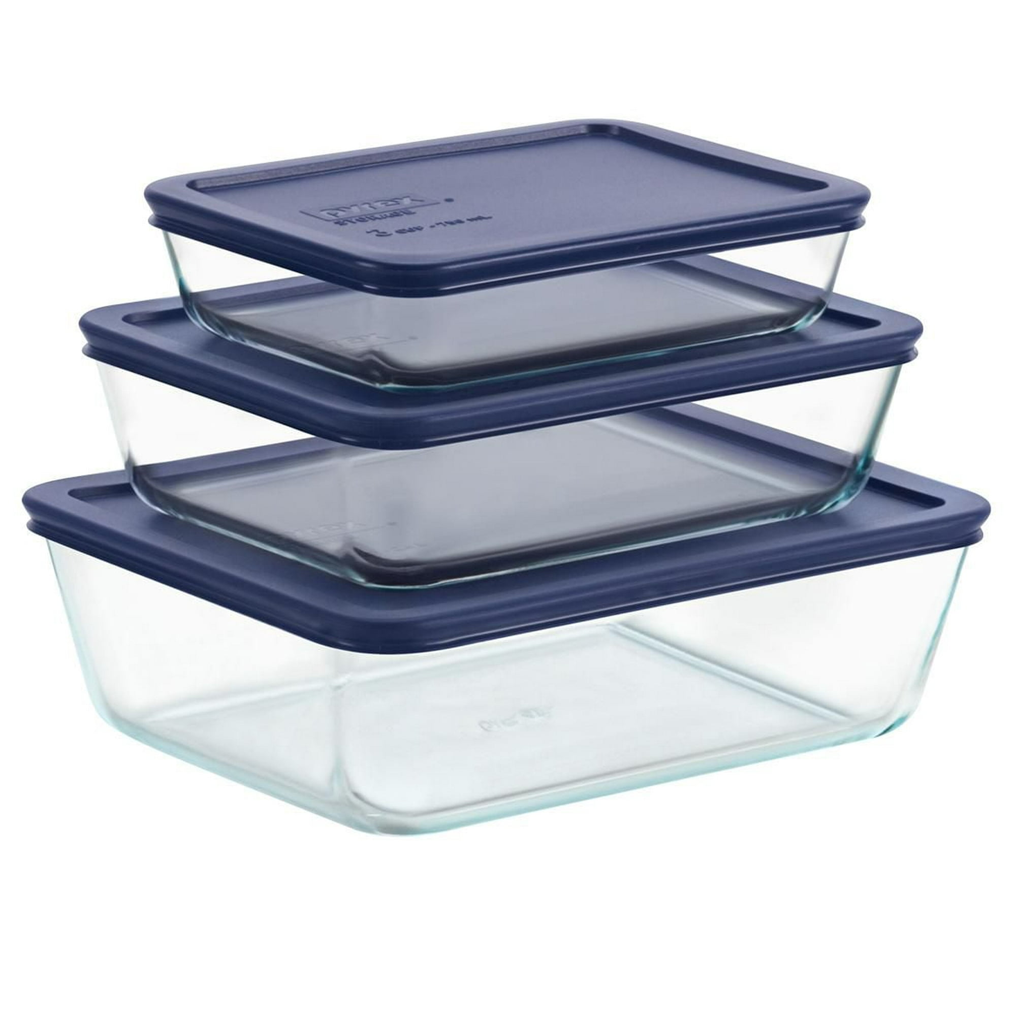 Click here for Pyrex 6pc Rectangle Glass Storage With Lid prices