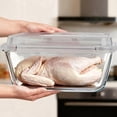 Large Glass Storage Containers with Lids 220oz/6500ml - Borosilicate ...