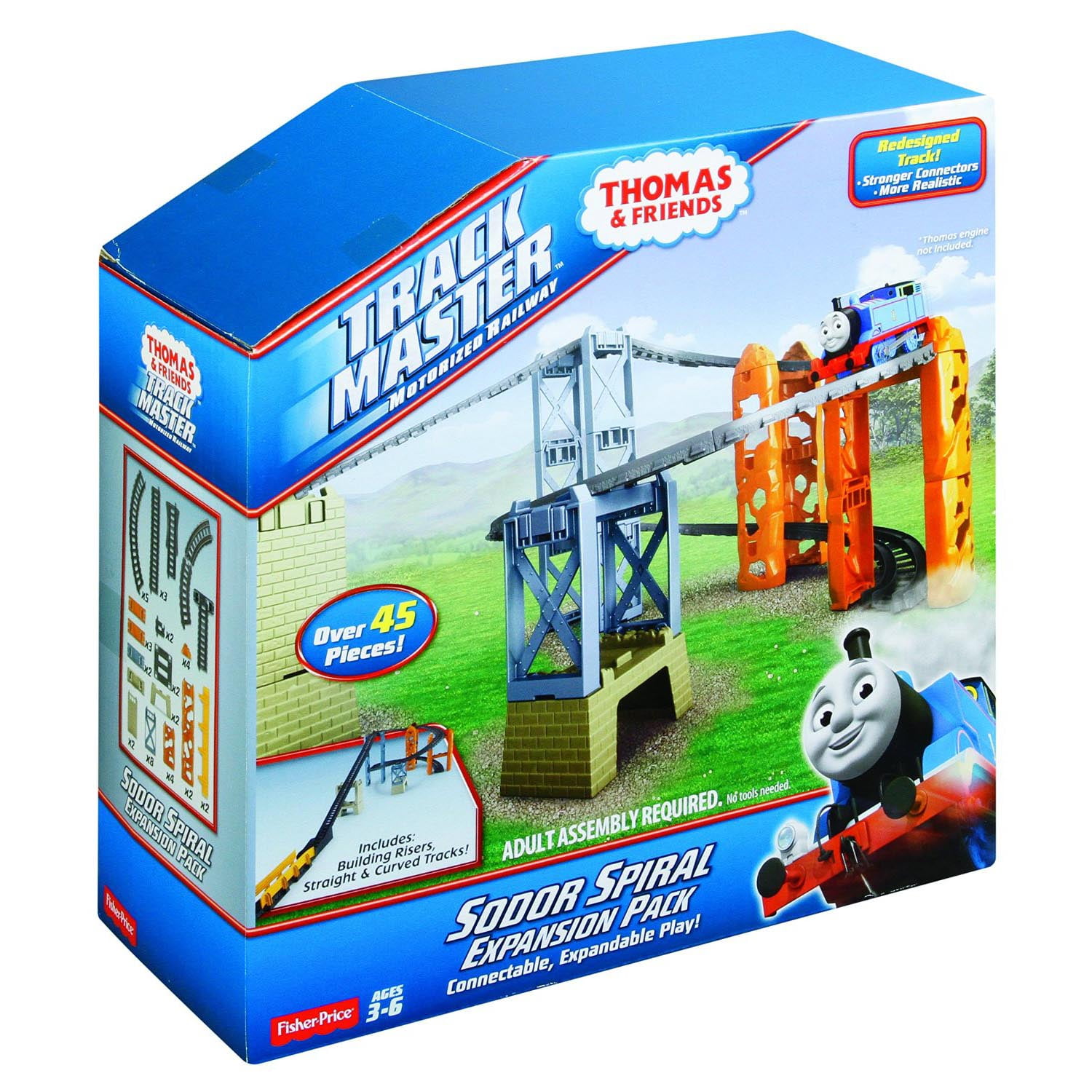 Fisher-Price Thomas The Train TrackMaster Sodor Spiral Expansion Pack ...
