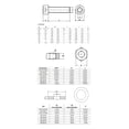 1 Box 304 A2 Stainless Steel Hex Hexagon Socket Cap Head Screw Bolt Nut ...