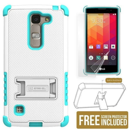 BEYOND CELL WHITE/TURQUOISE TRI-SHIELD RUGGED SOFT SKIN HARD CASE COVER ...