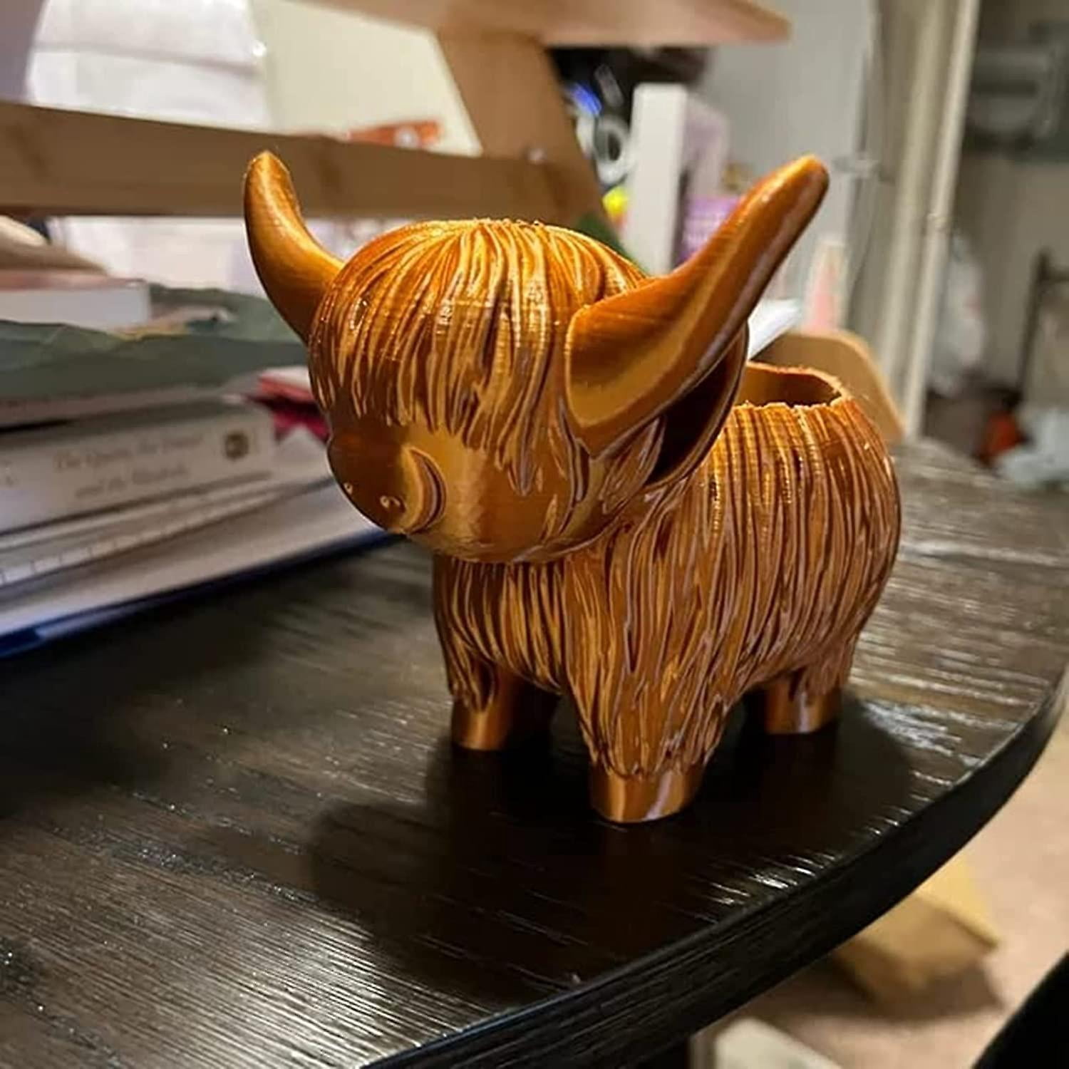 Highland Cow Planter Plant Pot For Home Garden Decor, Housewarming ...