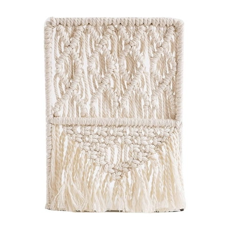 Boho Macrame Bookends Bookshelf Book Support Holder Stopper Organiser ...