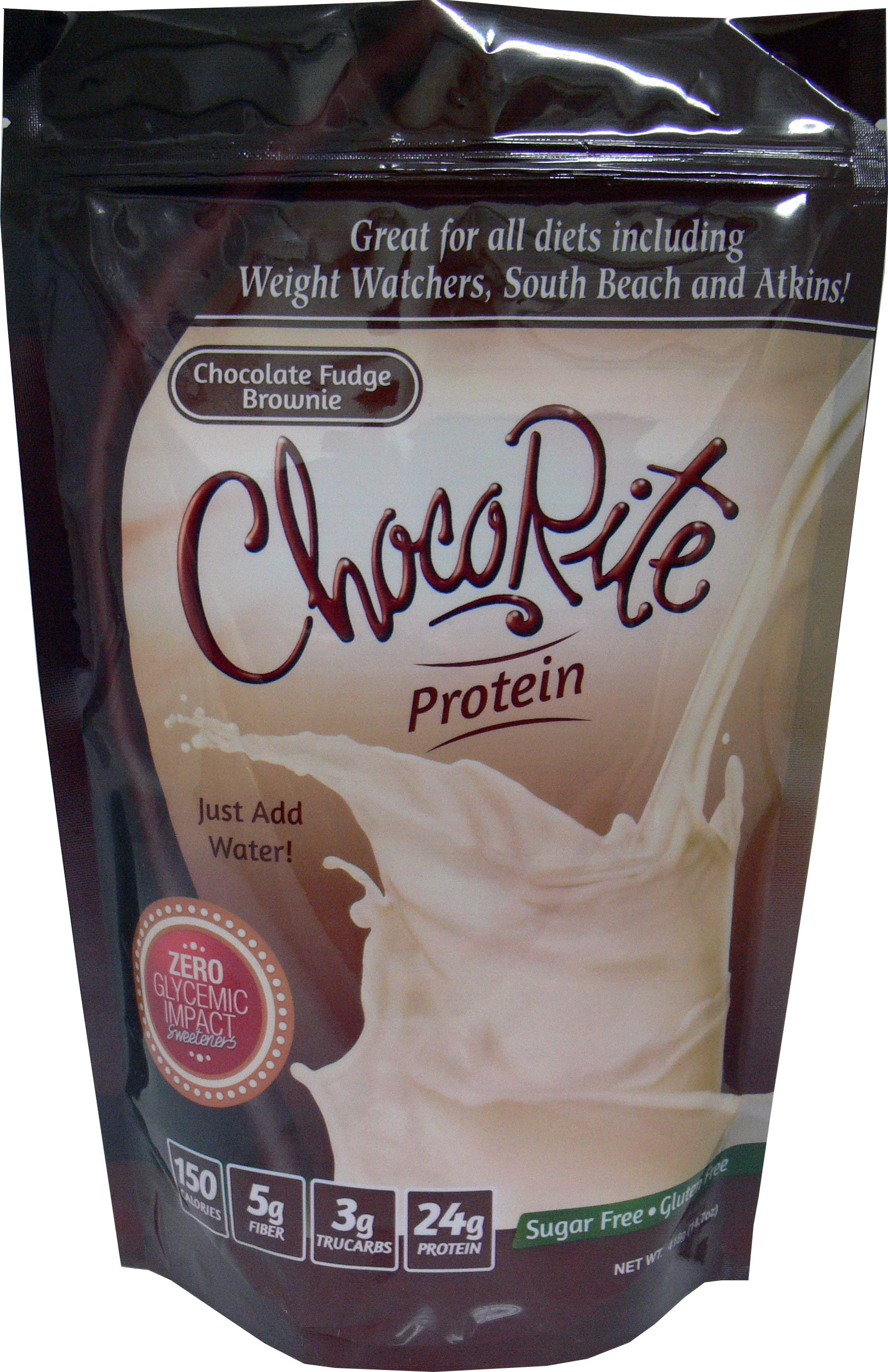 HealthSmart Foods ChocoRite Protein Shake Mix Choc. Fudge Brownie (14 ...