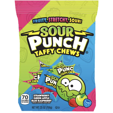 Cry Baby Sour Chews, Extra Sour Candy, 5 Flavors, 7 oz Bag - Pack of 8 ...