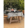 52x70 Inch Outdoor Tablecloth with Umbrella Hole Zipper Rectangle ...