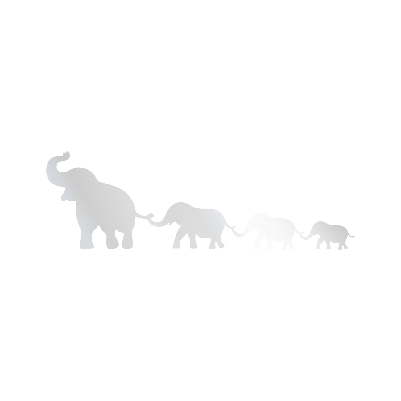 Elephant Family Sticker Decal Die Cut - Self Adhesive Vinyl ...