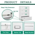 MIIIKO Steel 4 Drawer Lateral File Cabinet with Lock, White, Legal ...