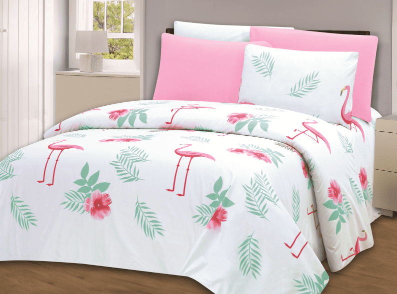 Fresh Linen Collection 1800 Super Soft Printed Sheet Set with BONUS ...