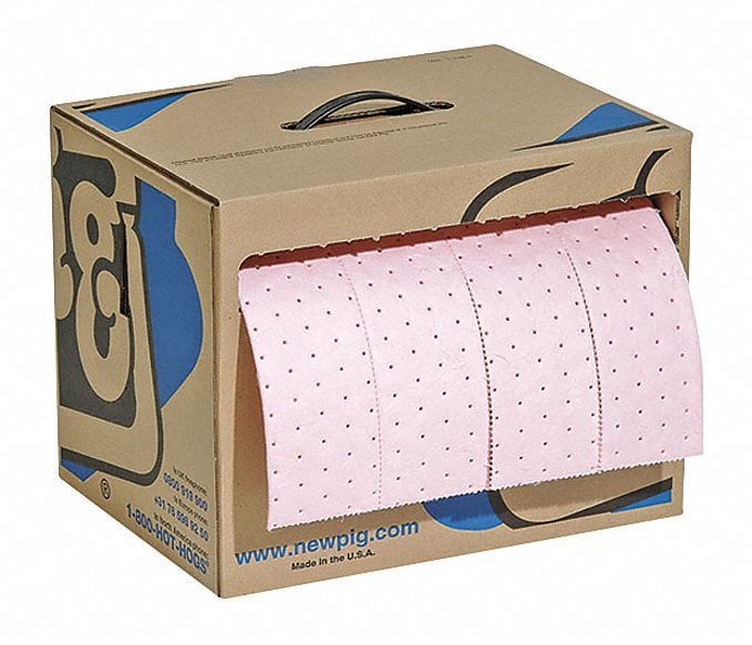 Pig Absorbent Roll,Chem/Hazmat,Pink,60 ft.L MAT342 - Walmart.com