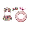 BAOPAI Bikini Porch Goose Outfits with Sunglasses and Swimming Tube for ...
