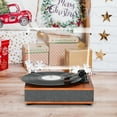 Udreamer Vinyl Record Player with Speakers & 3-Speed and Wireless ...