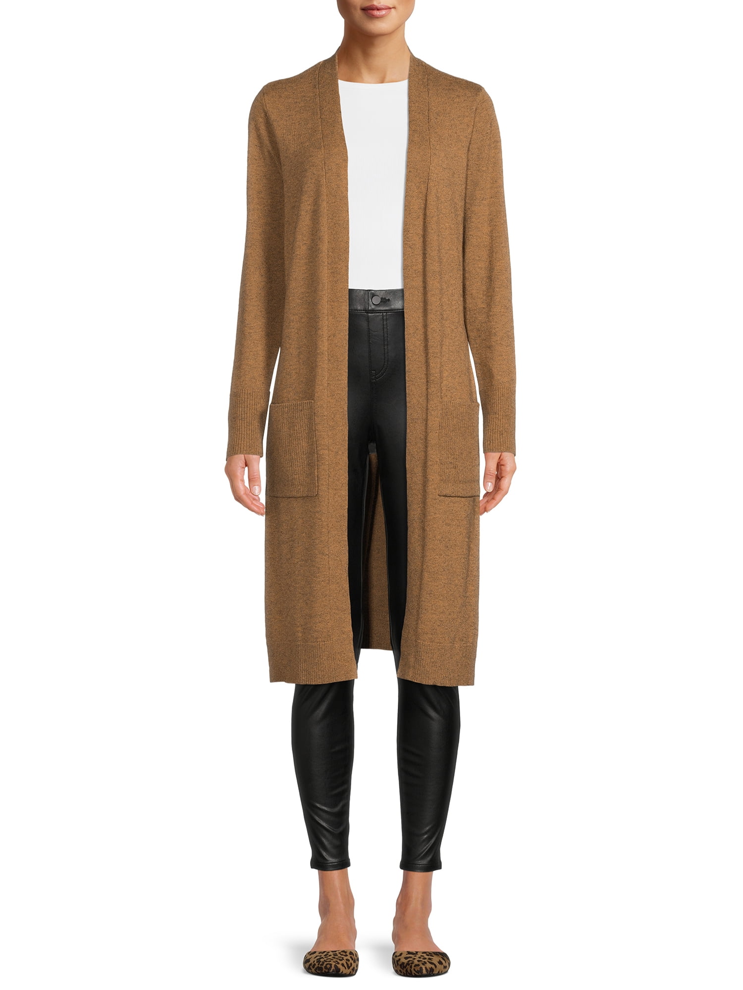 Time and Tru Women's Open Front Duster Cardigan - Walmart.com